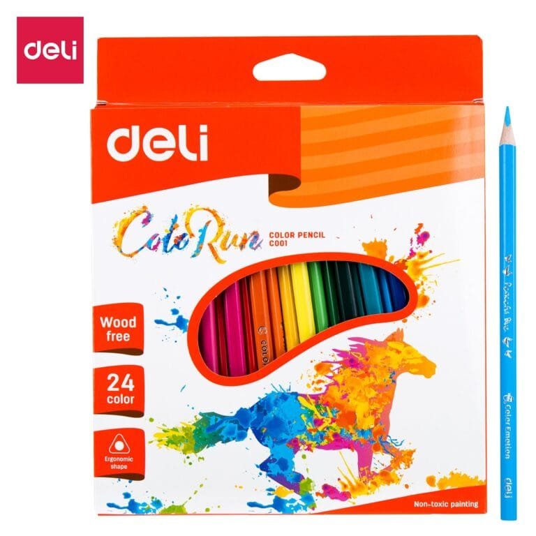 Deli Colored Pencil Set (12 & 24 Colors) - Nazar Brothers